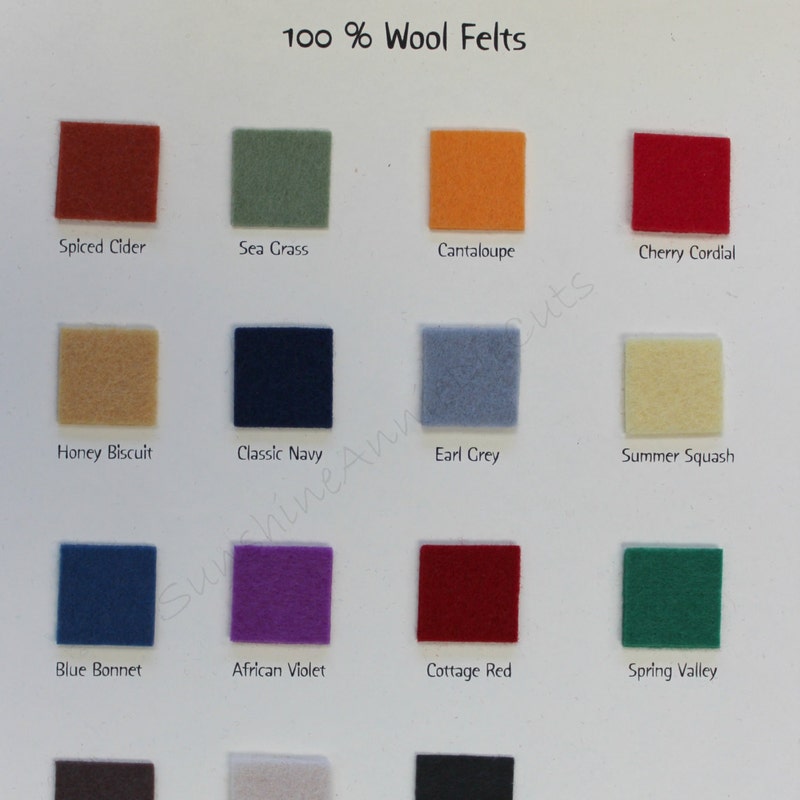 Felt Samples - Etsy