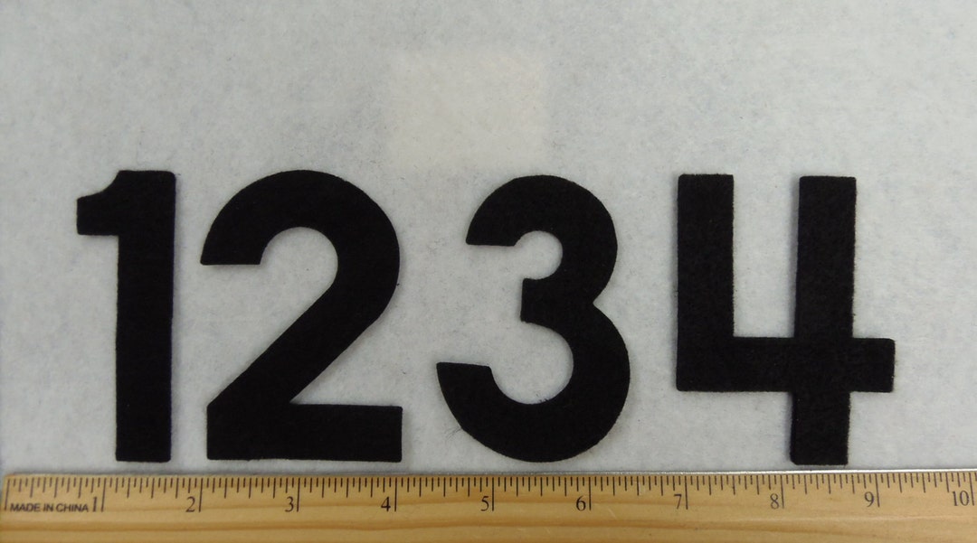 Two Sets Felt Numbers 3 Block Font Color Your Choice - Etsy
