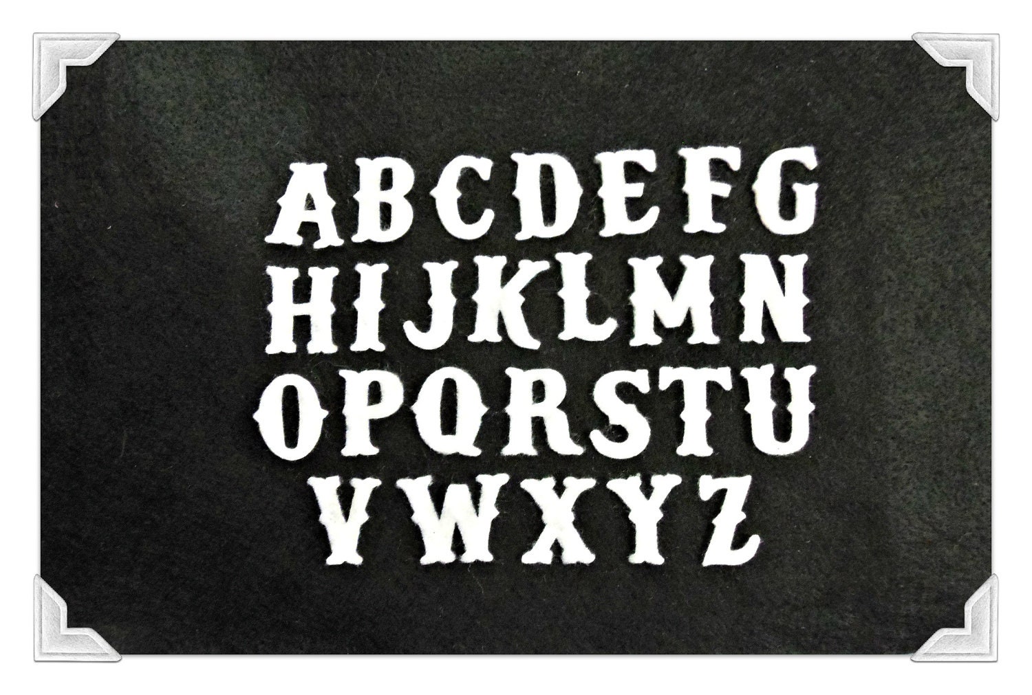 Die Cut 1 Vintage Font Alphabet Craft Felt Your Choice - Etsy