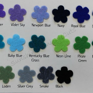 Color Chart 45 CRAFT FELT Color Samples ~ National Non Woven Quality ...