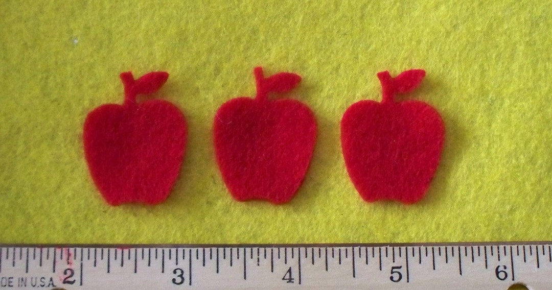 Felt Apples 12 Pcs Red or Any Color - Etsy