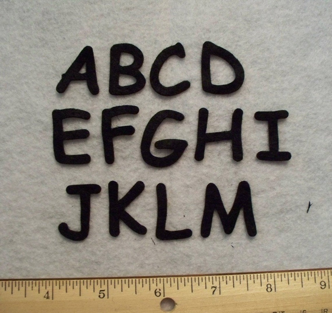 Comic Sans 1 Alphabet Letters UPPER Case Craft Felt - Etsy