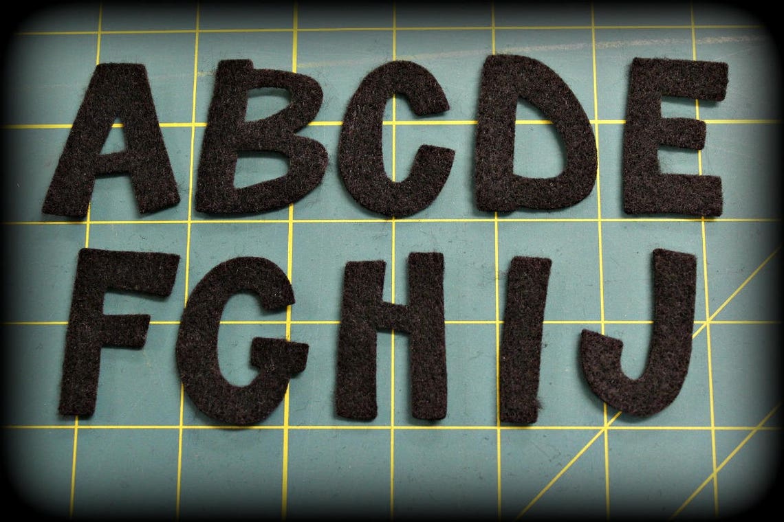 Die Cut Felt 1.5 Alphabet Stick Font Craft Felt Your - Etsy