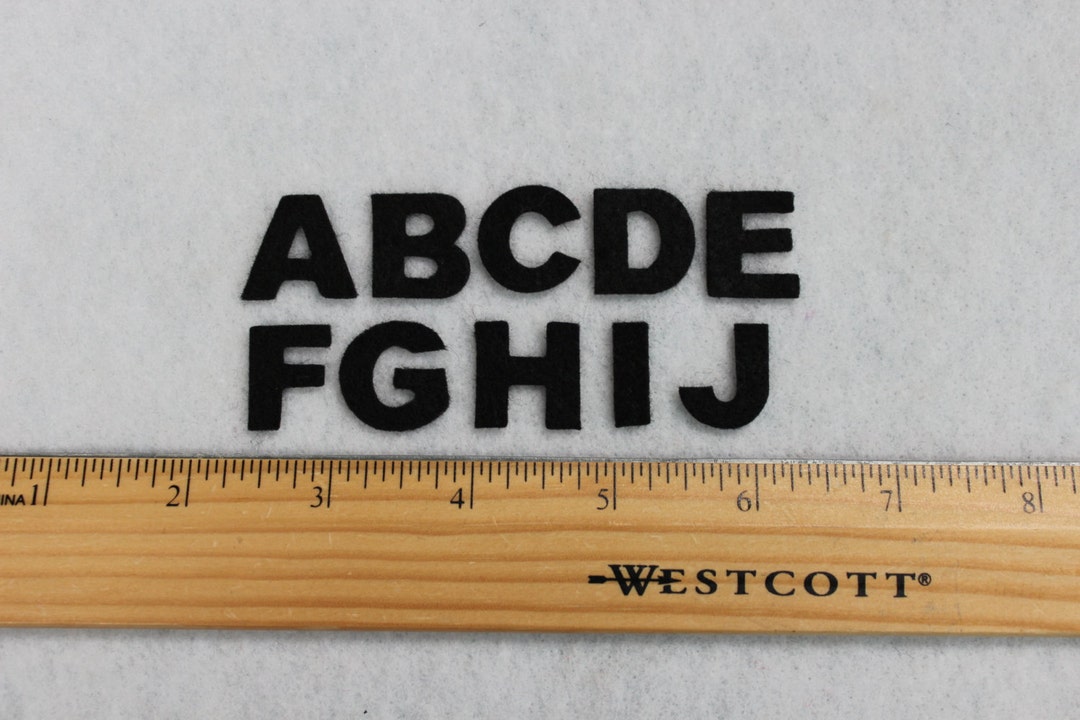 Die Cut .75 Husky Block Font Alphabet - Etsy