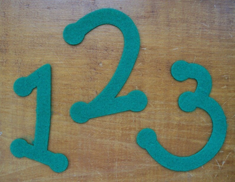 Die Cut Numbers 4 Chunky Font Your Choice Color - Etsy