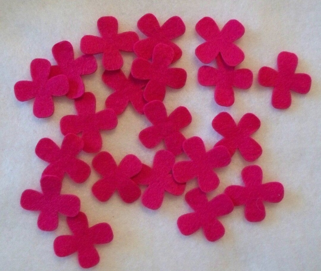 Geranium Flowers Petals 1.25 Applique Wool Felt or Craft - Etsy