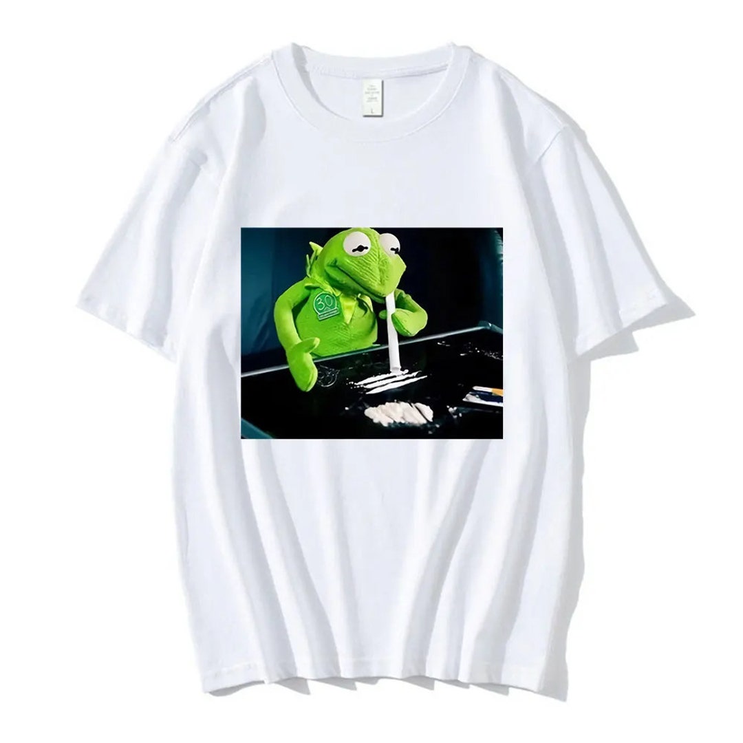 Frog Muppet Drug Hipster T Shirt Funny Narcos Gift Retro T-shirt Unisex ...