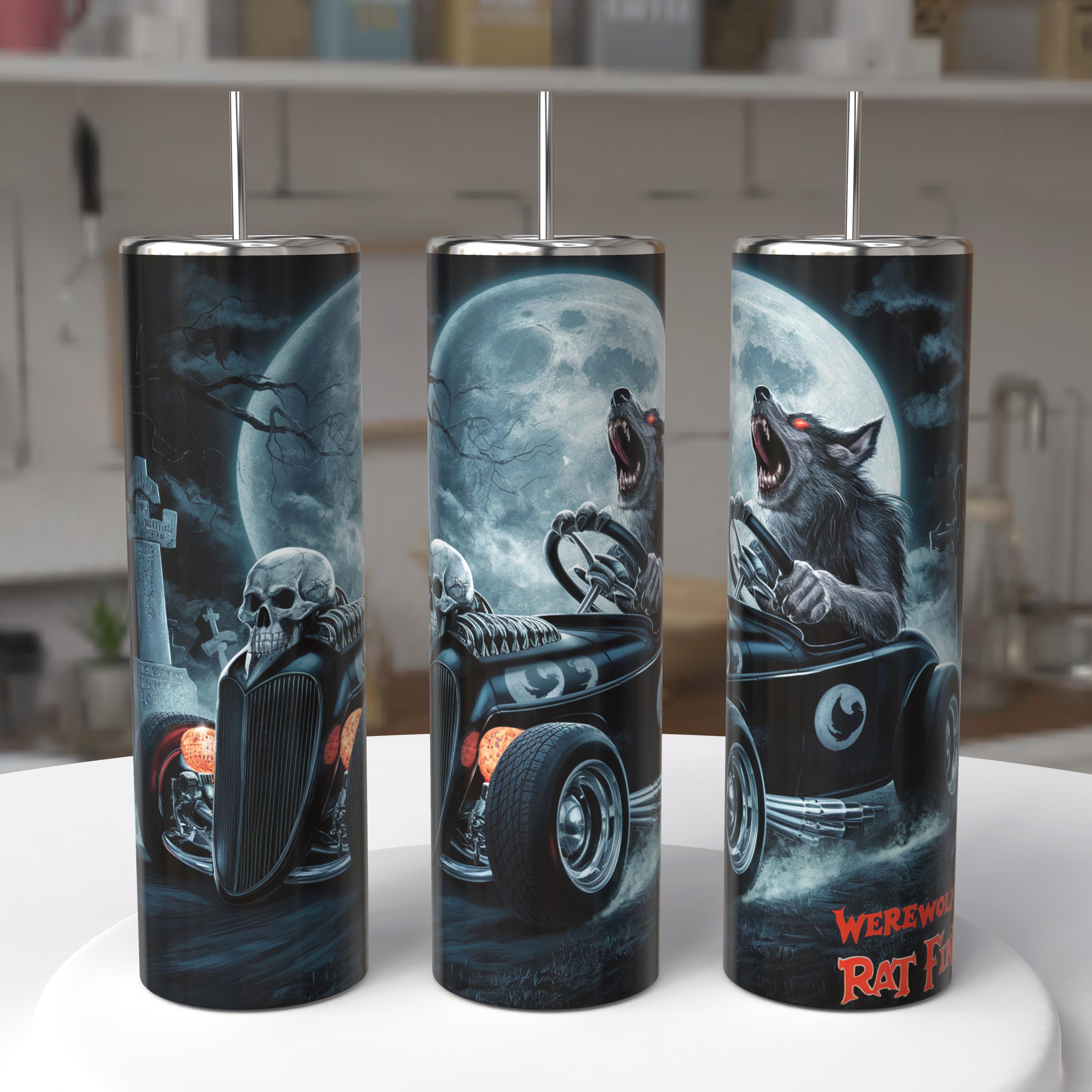 10 Werewolf Rat Fink Hotrod Tumbler Wraps or Tshirt 300dpi PNG Files ...