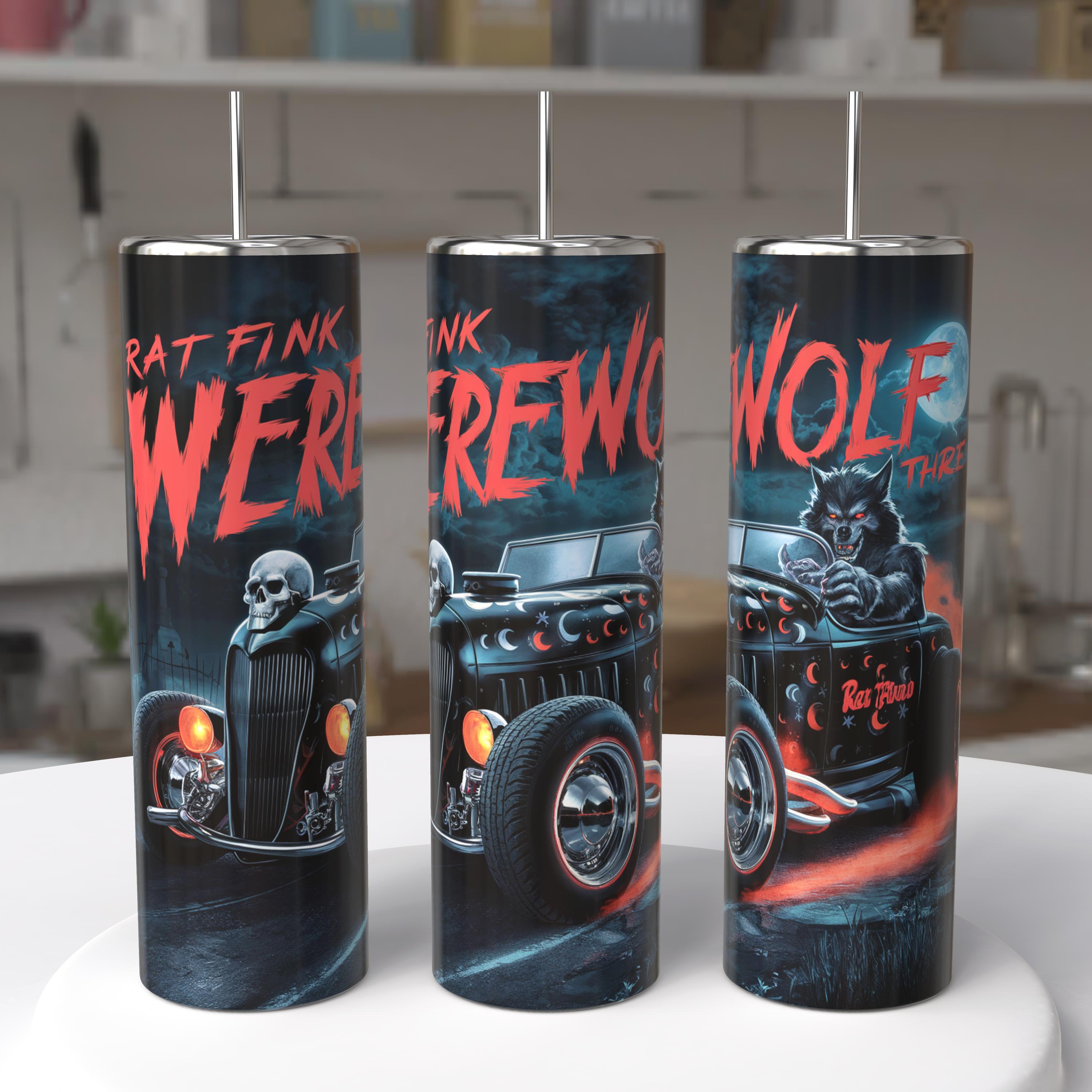 10 Werewolf Rat Fink Hotrod Tumbler Wraps or Tshirt 300dpi PNG Files Instant Download - Etsy