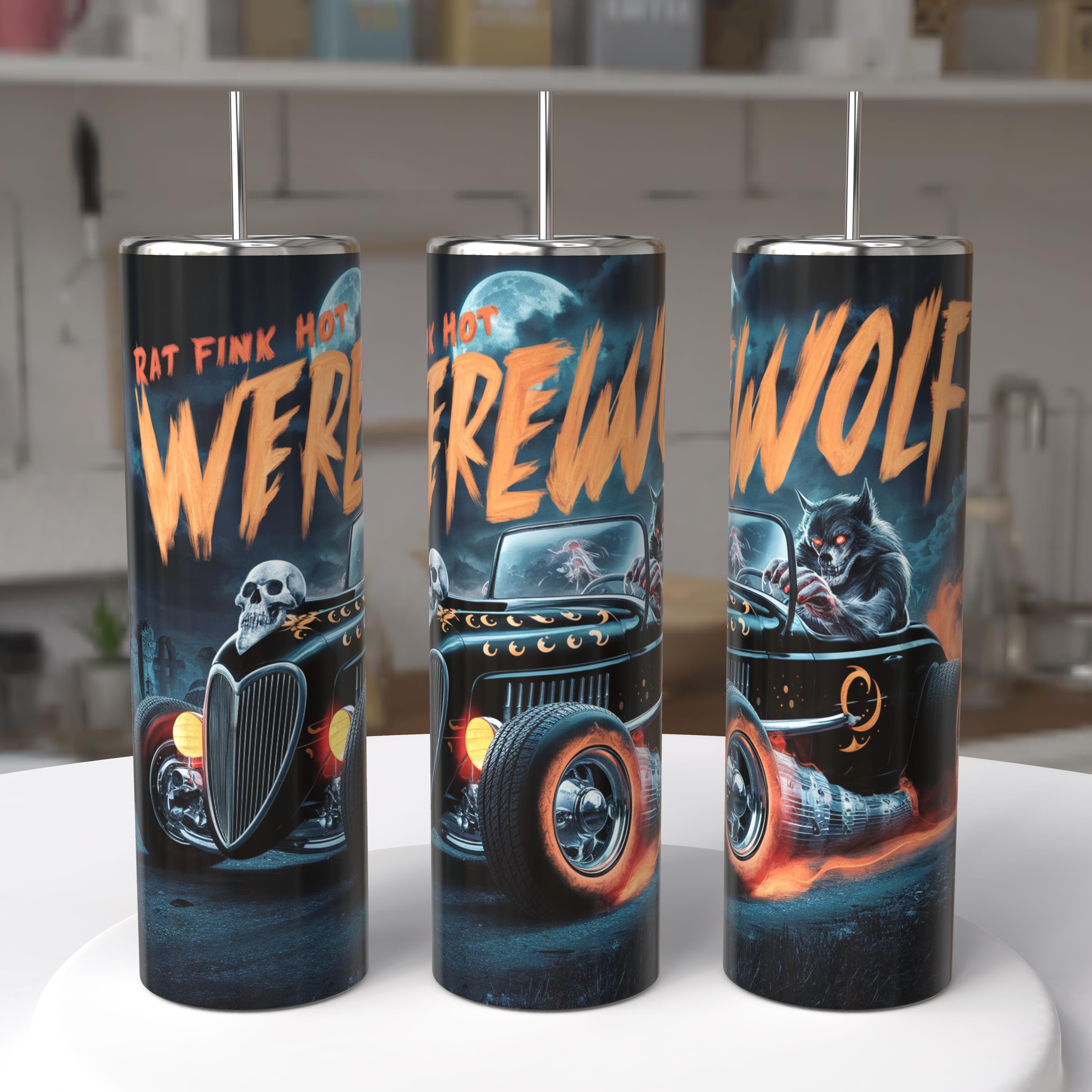 10 Werewolf Rat Fink Hotrod Tumbler Wraps or Tshirt 300dpi PNG Files ...