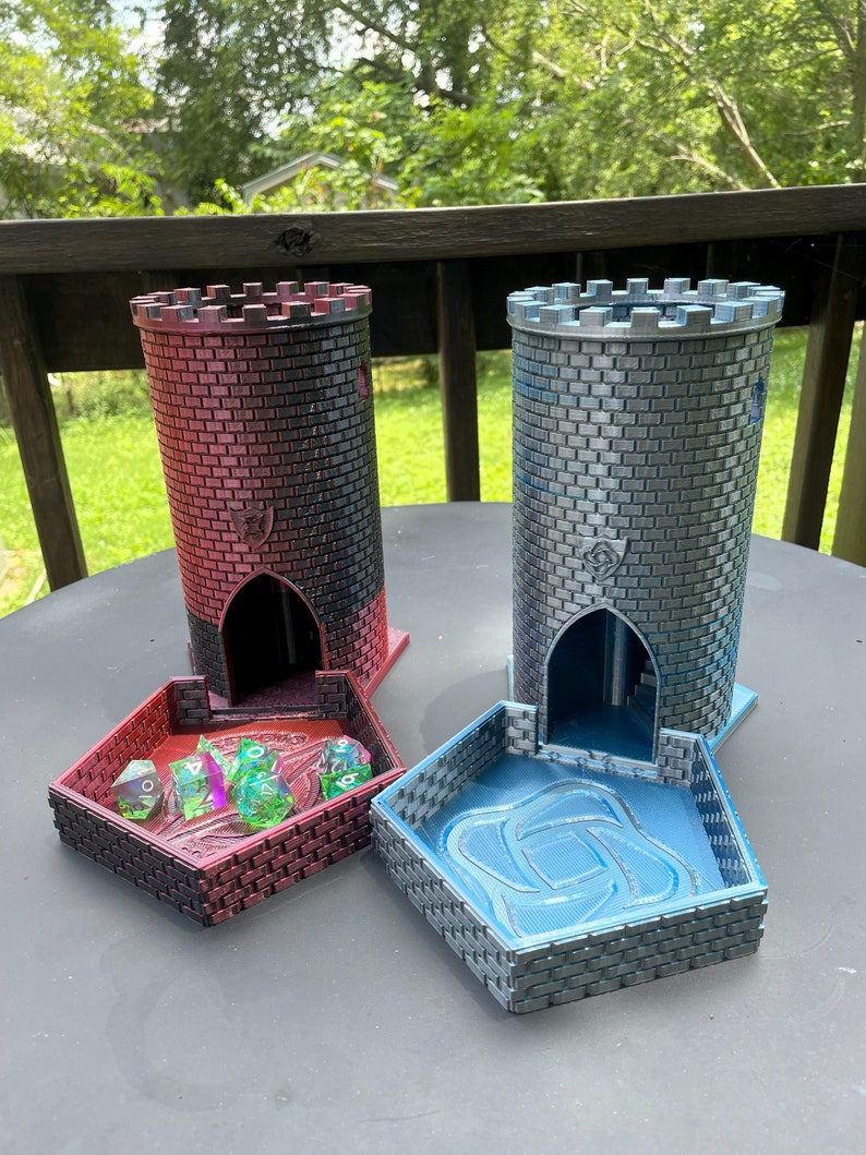 Castle Dice Tower Dice Roller/mixer Guaranteed Random Outcome - Etsy