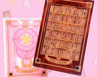 Acrylic 1:1 Handmade Quick-sand Sakura Card, Inspired by Cardcaptor ...
