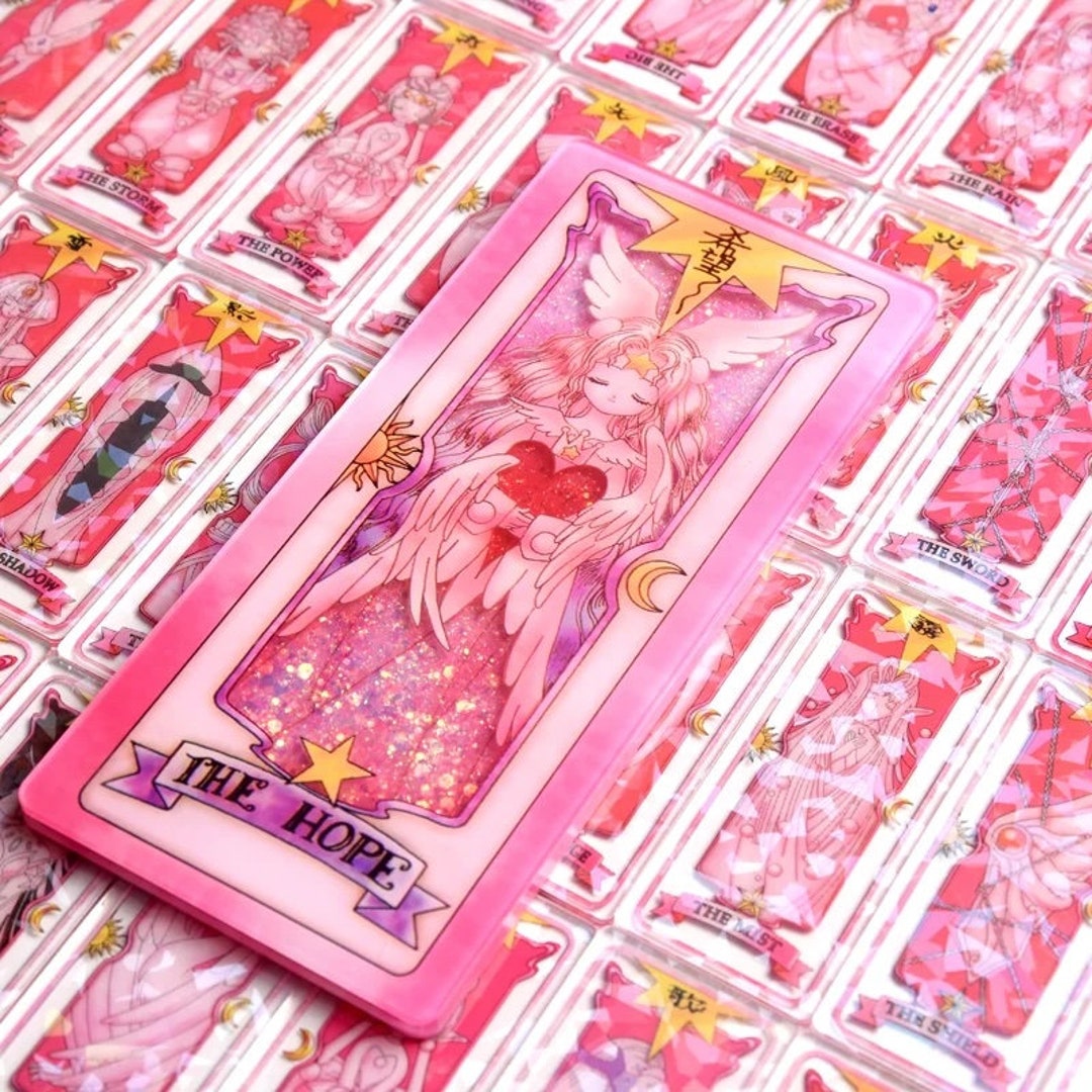 Acrylic 1:1 Handmade Quick-sand Sakura Card, Inspired by Cardcaptor ...