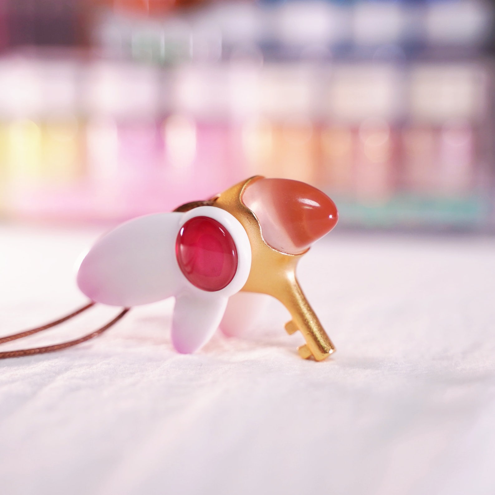 Clow Key Necklace Cardcaptor Sakura Handicrafts Handmade Charm ...