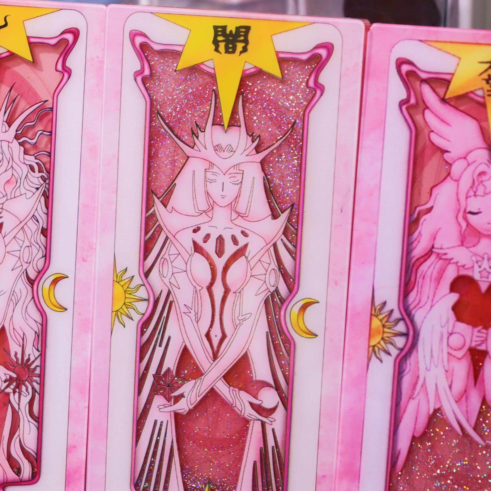 Acrylic 1:1 Handmade Quick-sand Sakura Card, Inspired by Cardcaptor ...