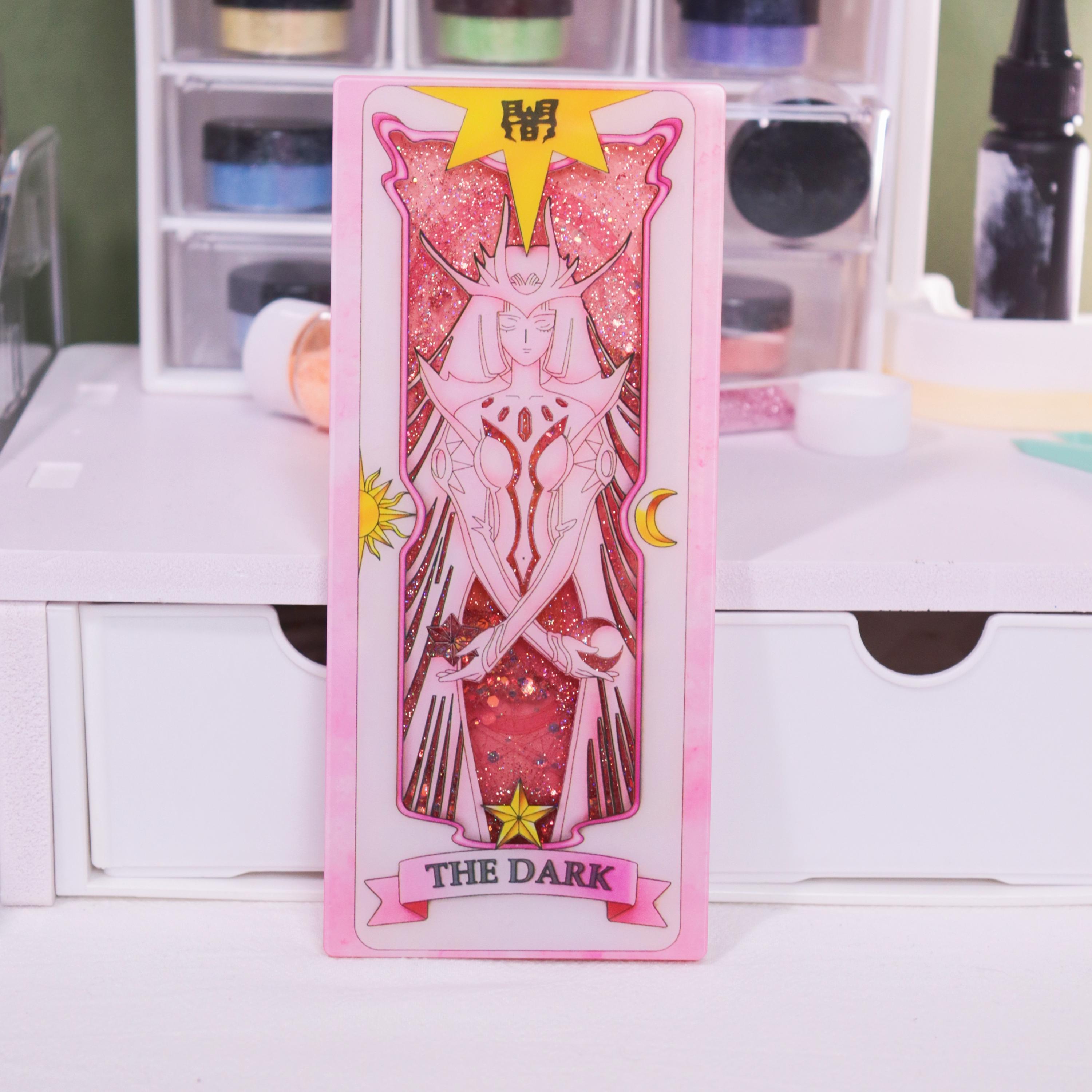 Acrylic 1:1 Handmade Quick-sand Sakura Card, Inspired by Cardcaptor ...