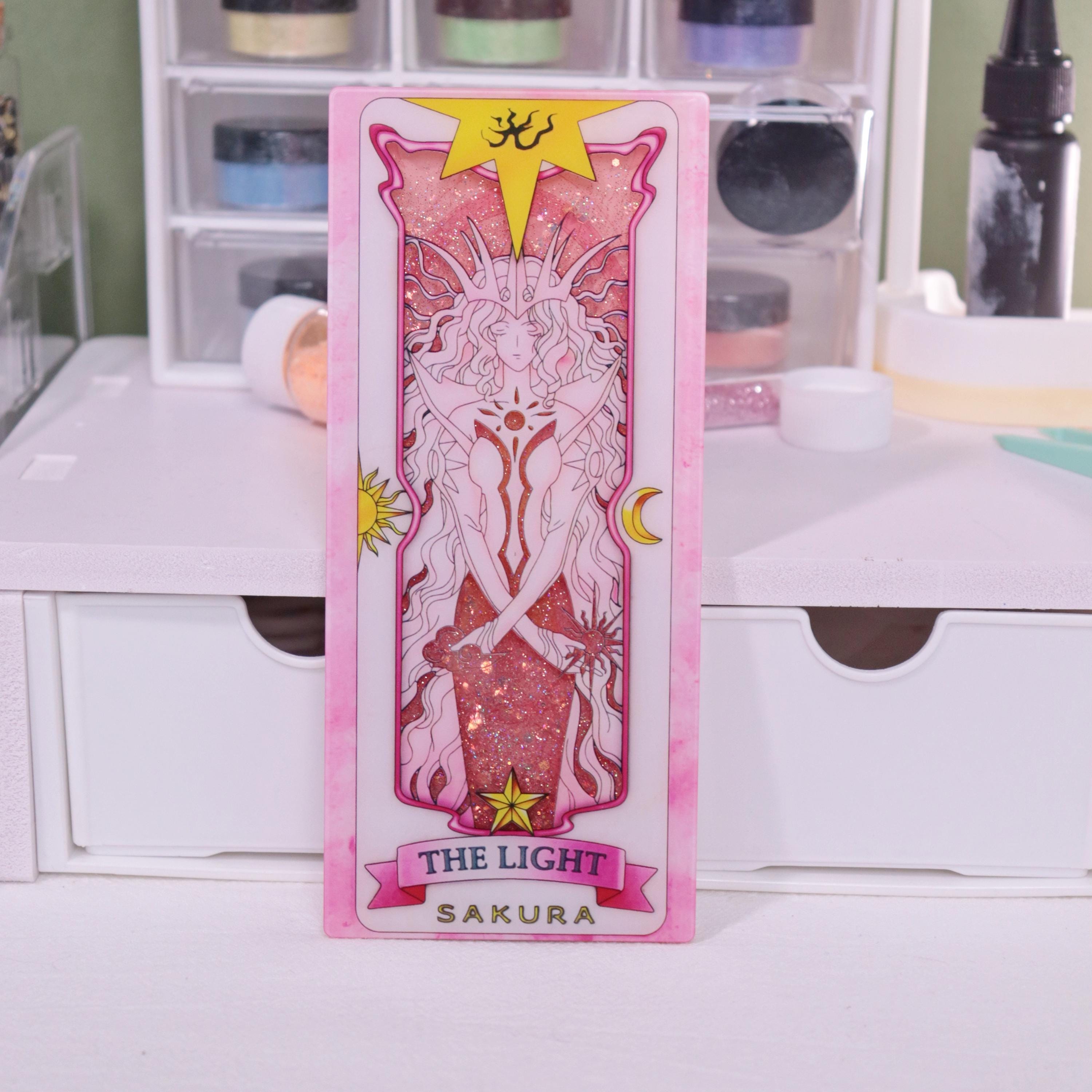 Acrylic 1:1 Handmade Quick-sand Sakura Card, Inspired by Cardcaptor ...