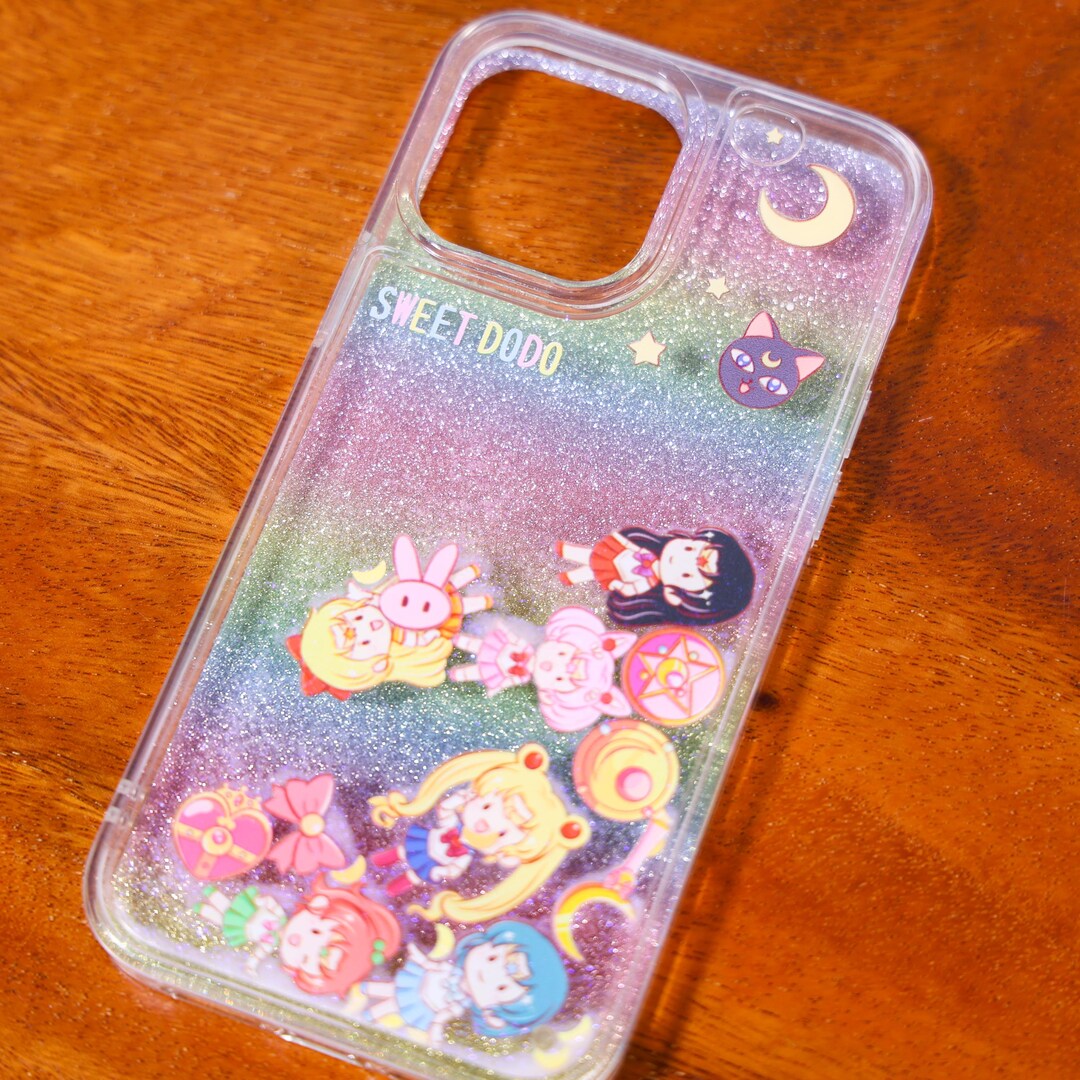 Sailor Moon Quicksand Phone Case, Drop-resistant Cover, Anime Design ...