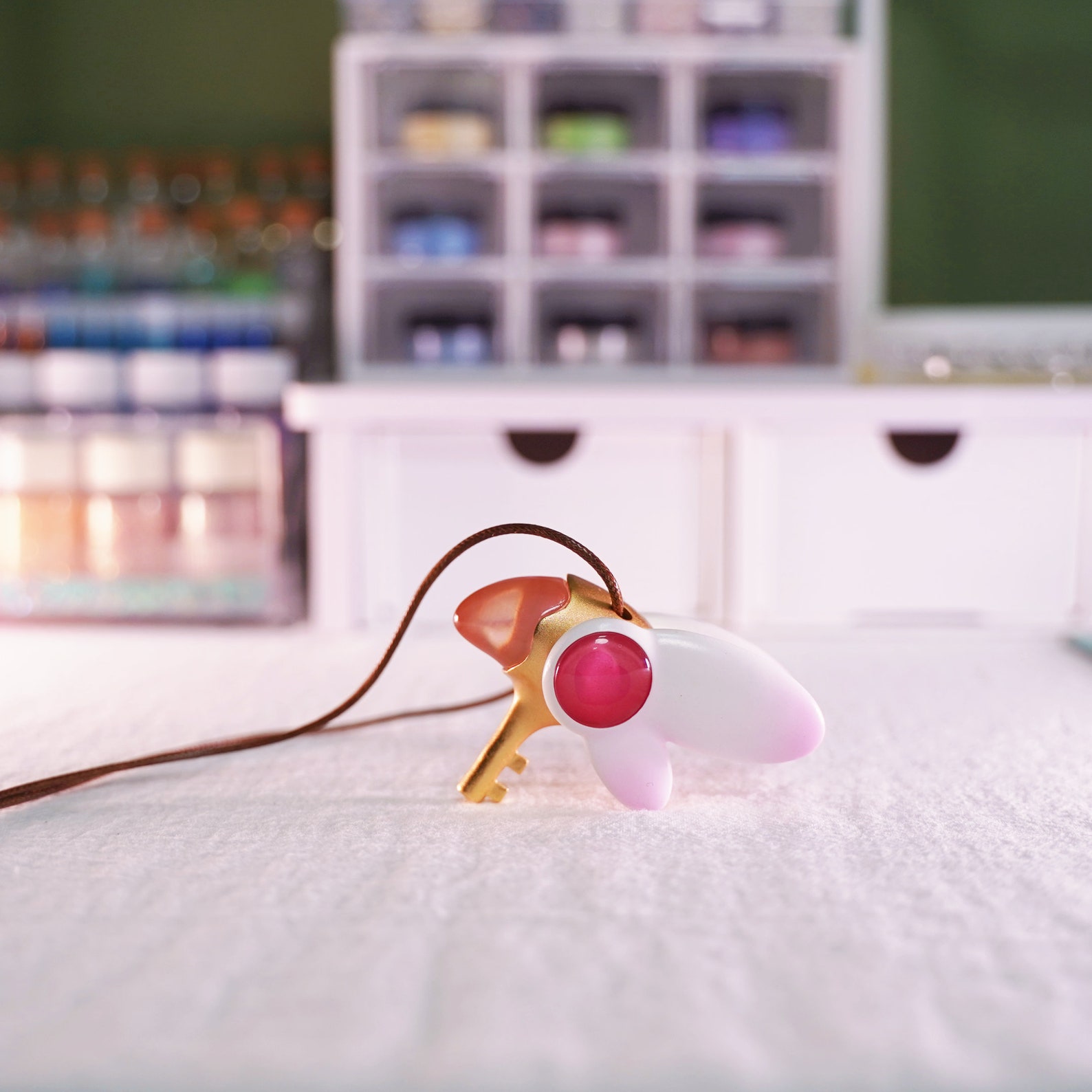 Clow Key Necklace Cardcaptor Sakura Handicrafts Handmade Charm ...