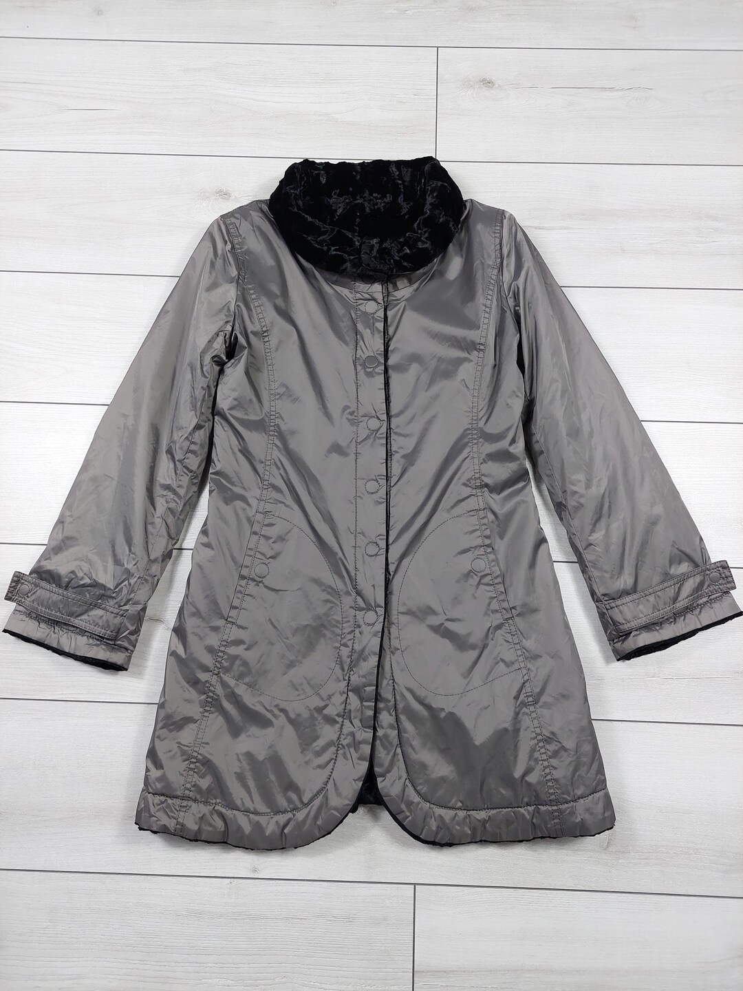 Gray Reversible Jacket ARMANI COLLEZIONI Size 42 IT,M - Etsy