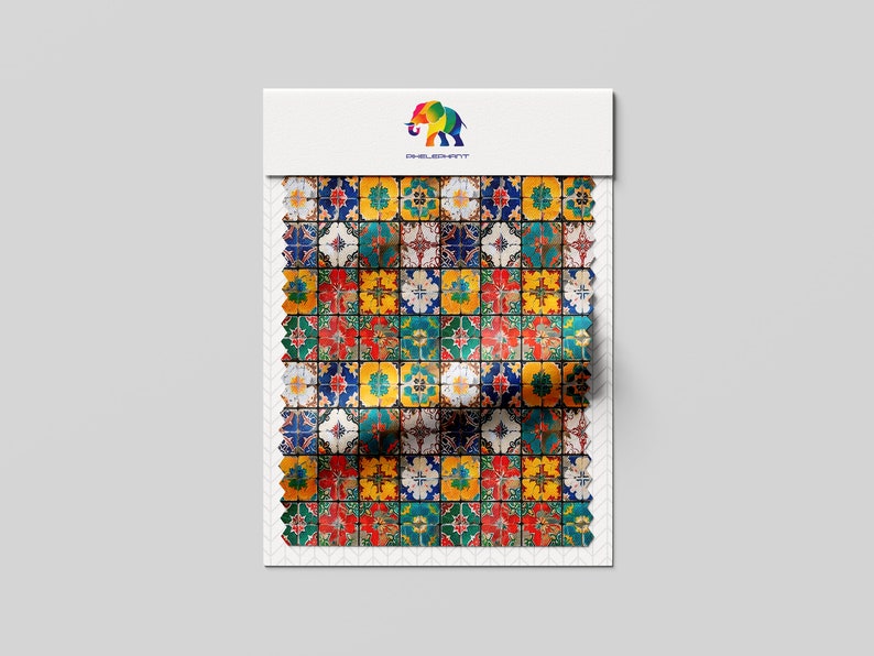 Seamless Colorful Turkish Tile Pattern, Mosaic Design With Antique and ...