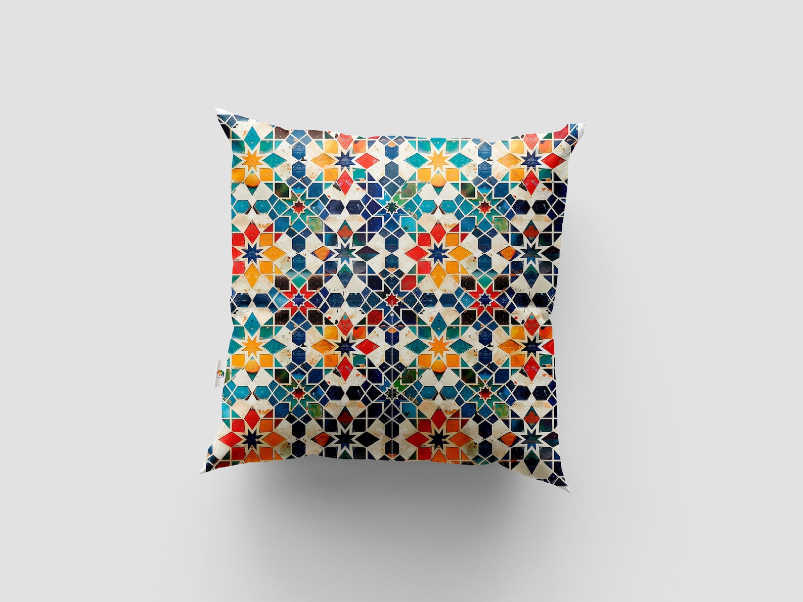 Seamless Colorful Turkish Tile Pattern, 3D Antique Mosaic Design With ...