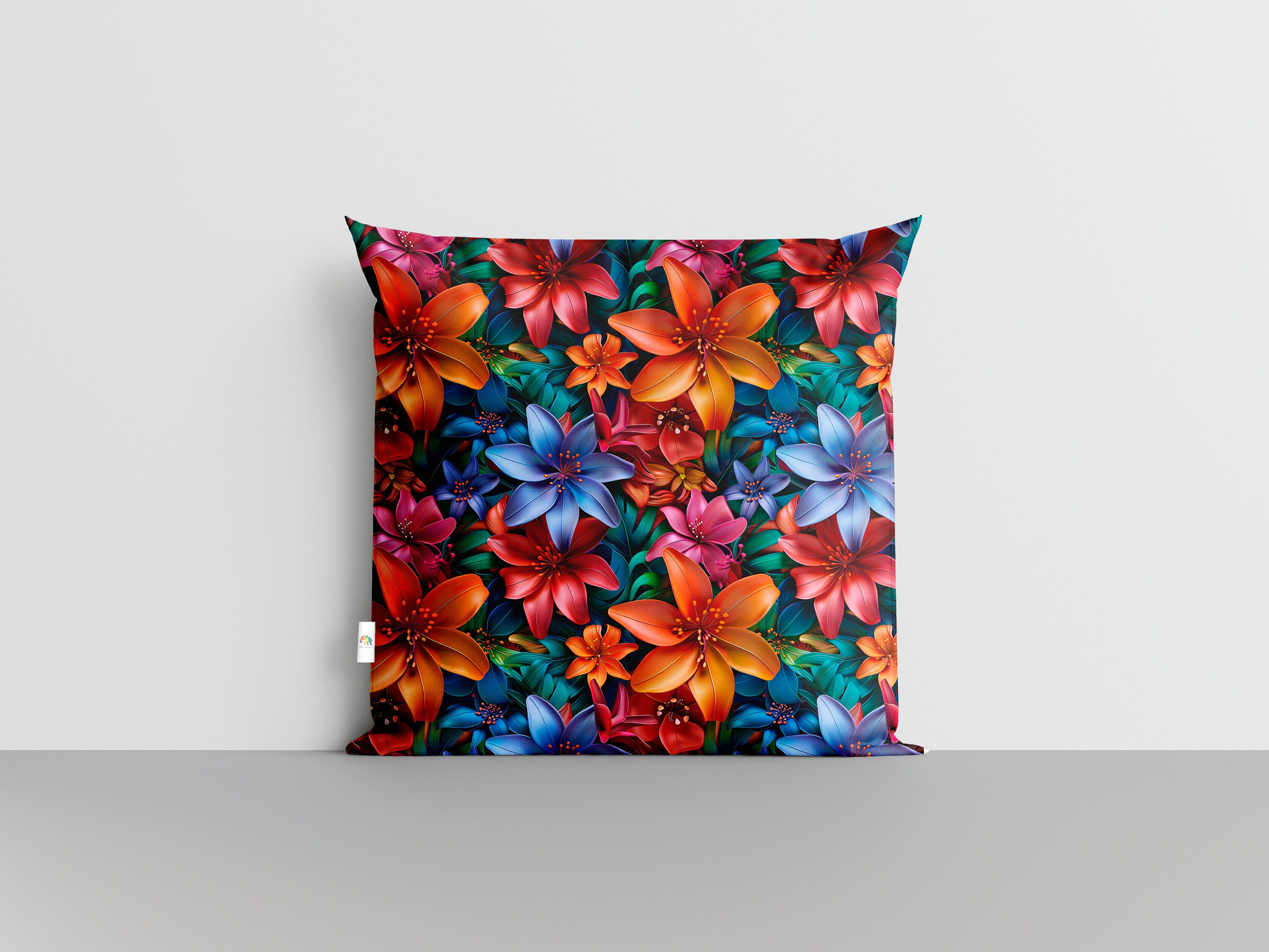 3D Flower Pattern Digital Design, Hyper-realistic Texture With Vivid ...