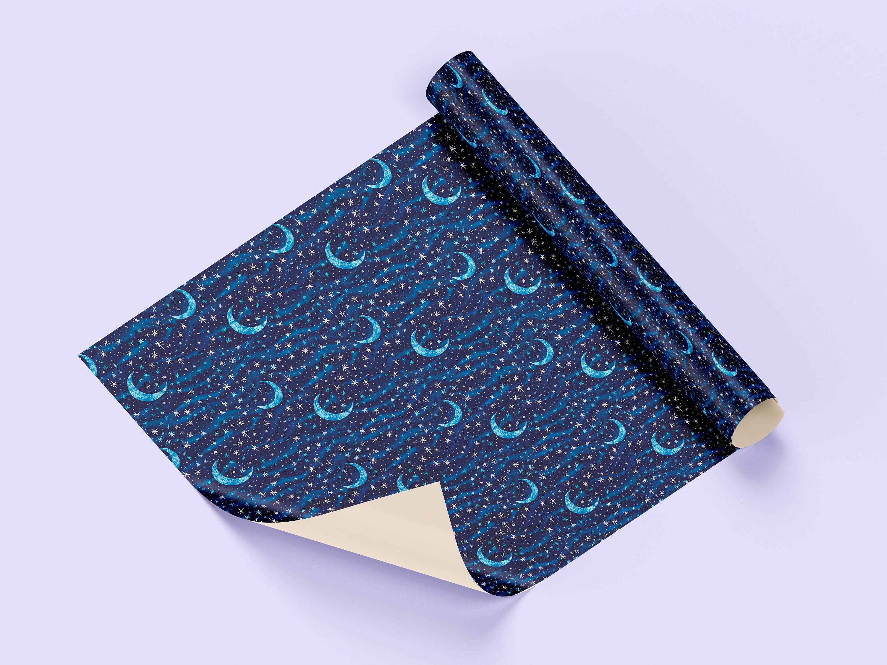 Night Sky Digital Pattern, Dark Blue Tones, Bright Stars, Impressive ...