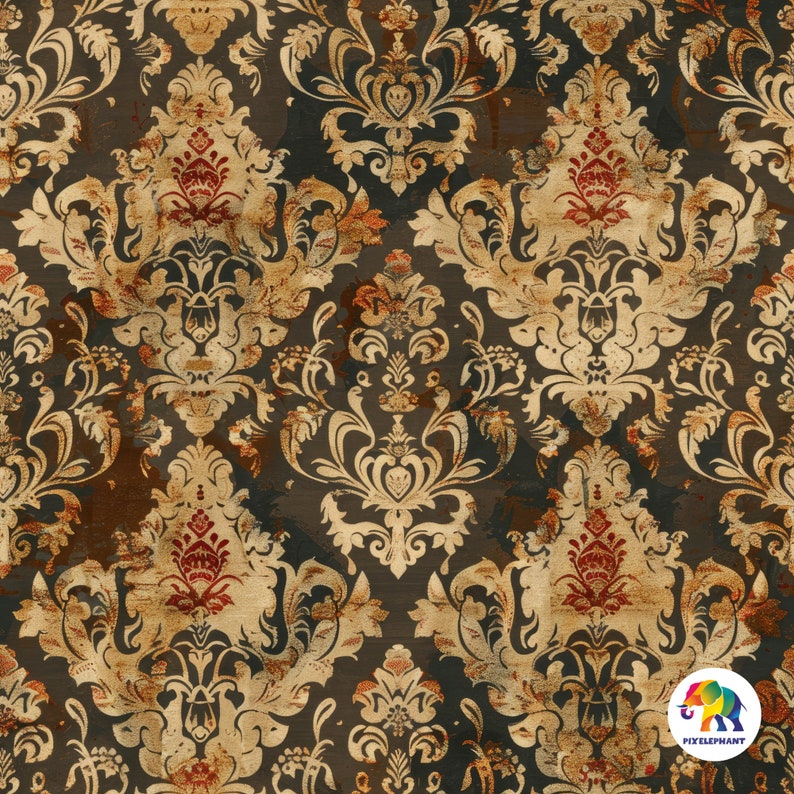 Elegant Victorian Vintage Pattern | Ornate and Detailed Design With ...