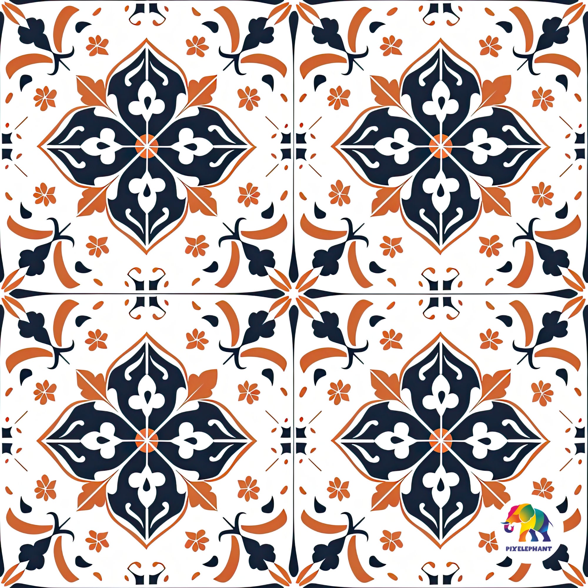 Minimalist Portuguese Ceramic Pattern, Azulejos Tiles, Geometric Motifs ...