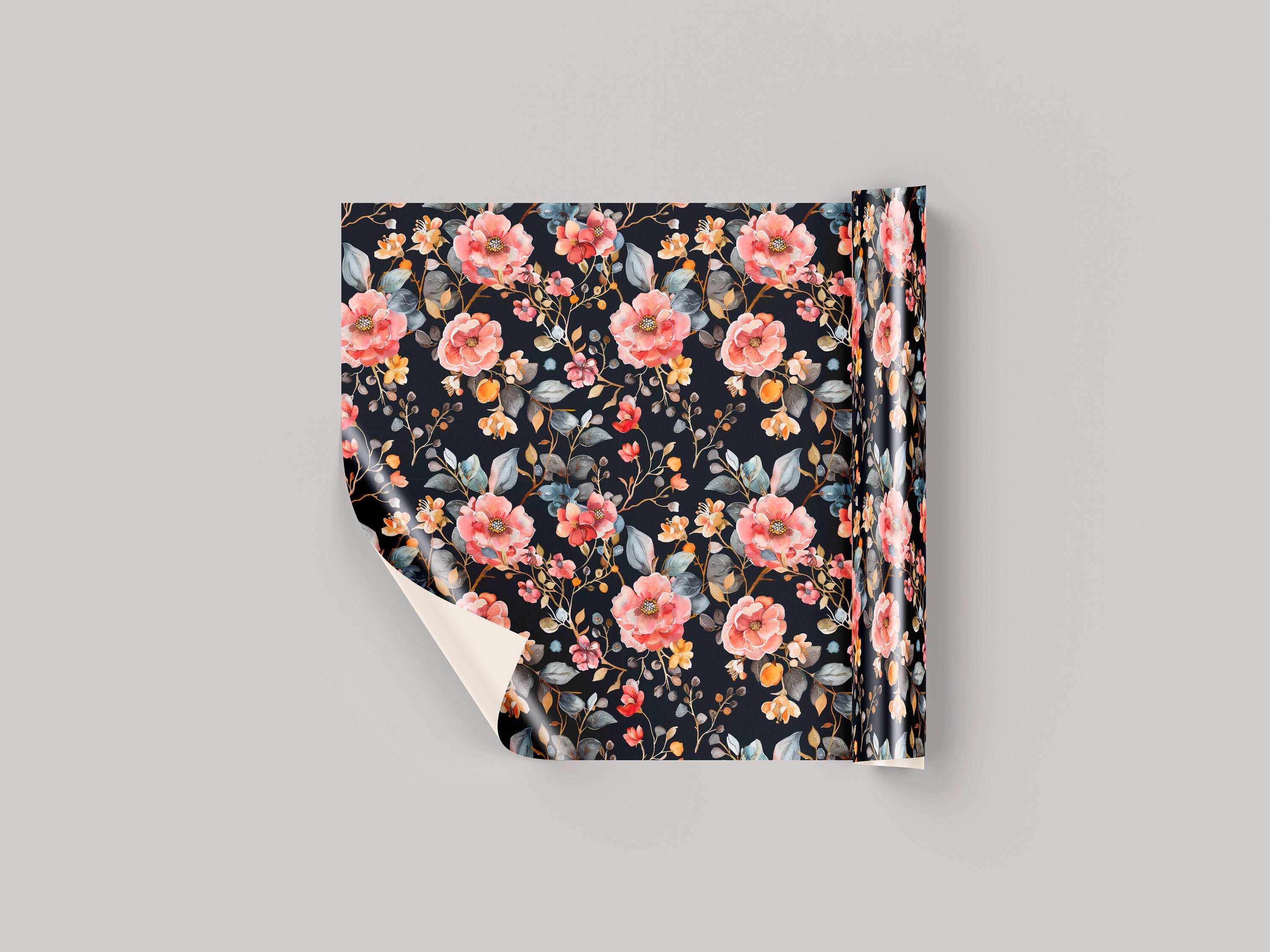Watercolor Flower Pattern, Seamless Design, Detailed Diverse Flowers ...