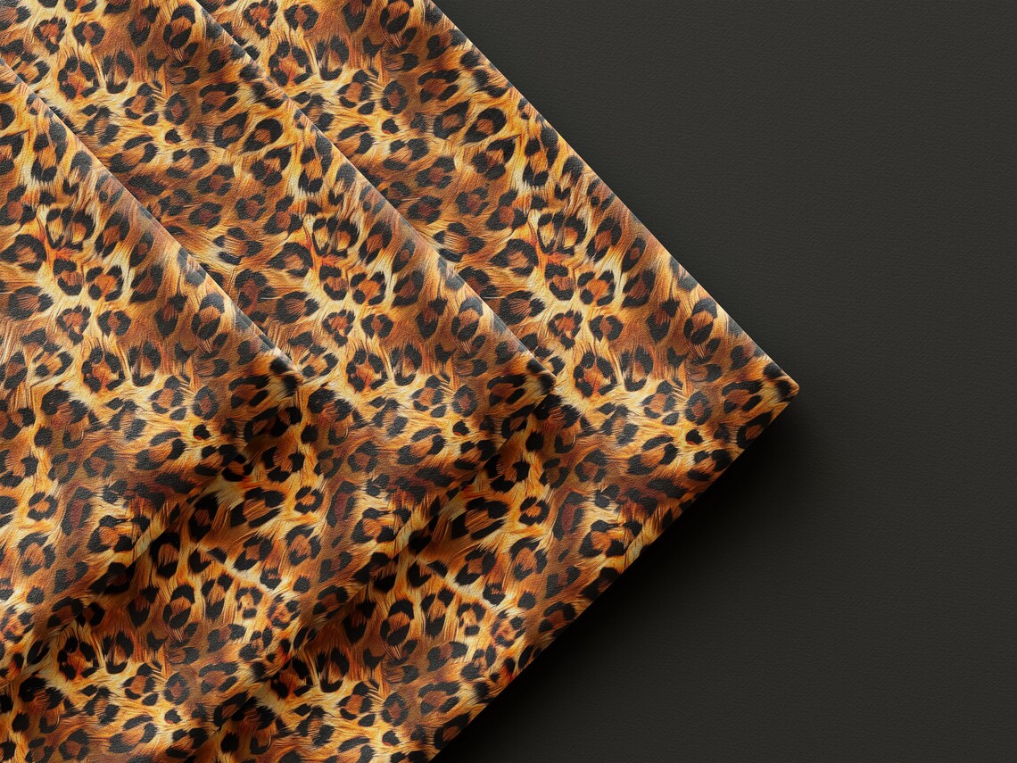 Seamless Leopard Pattern 3D Wavy Fur Design for Crafts and DIY Projects ...