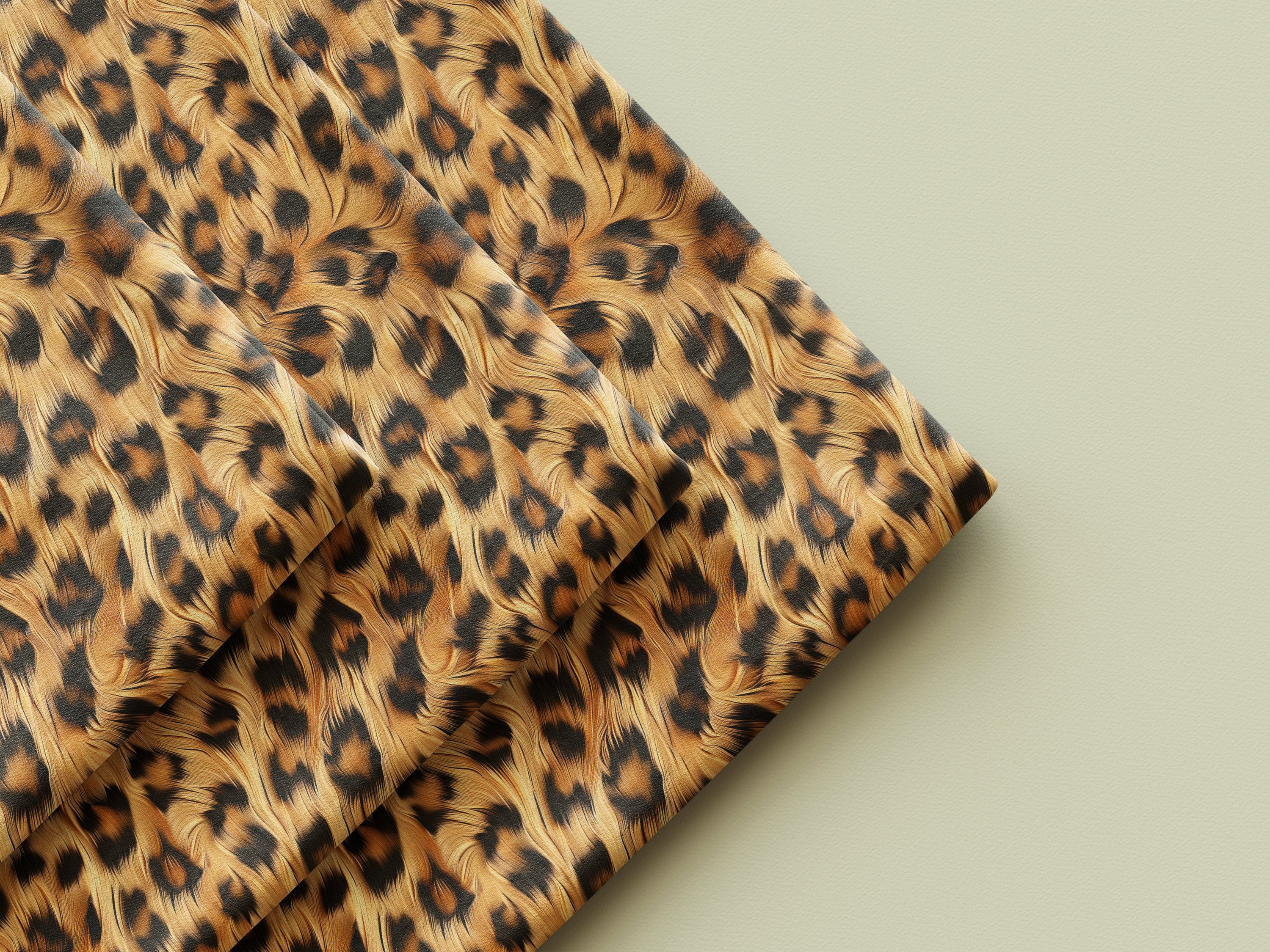 Seamless Leopard Pattern 3D Wavy Fur Digital Design 12x12 Inch 300 DPI ...