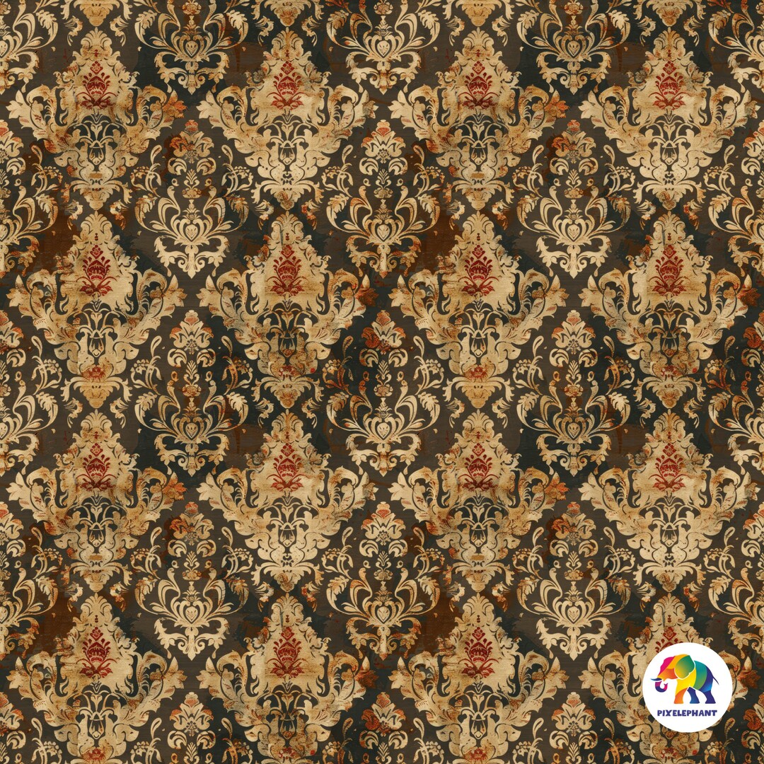 Elegant Victorian Vintage Pattern | Ornate and Detailed Design With ...