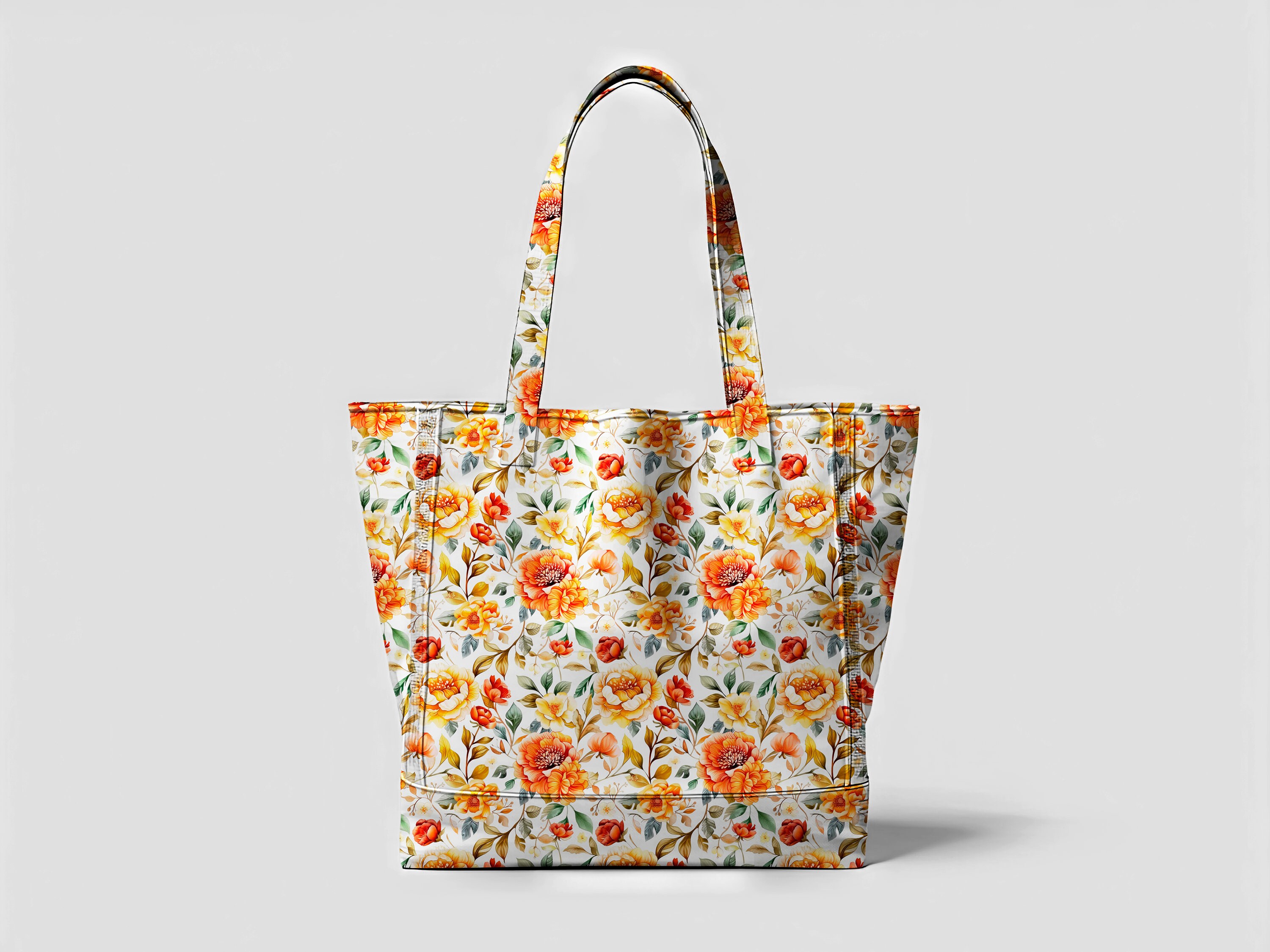 Watercolor Flower Pattern Seamless Design, Artistic Elegant Diverse ...