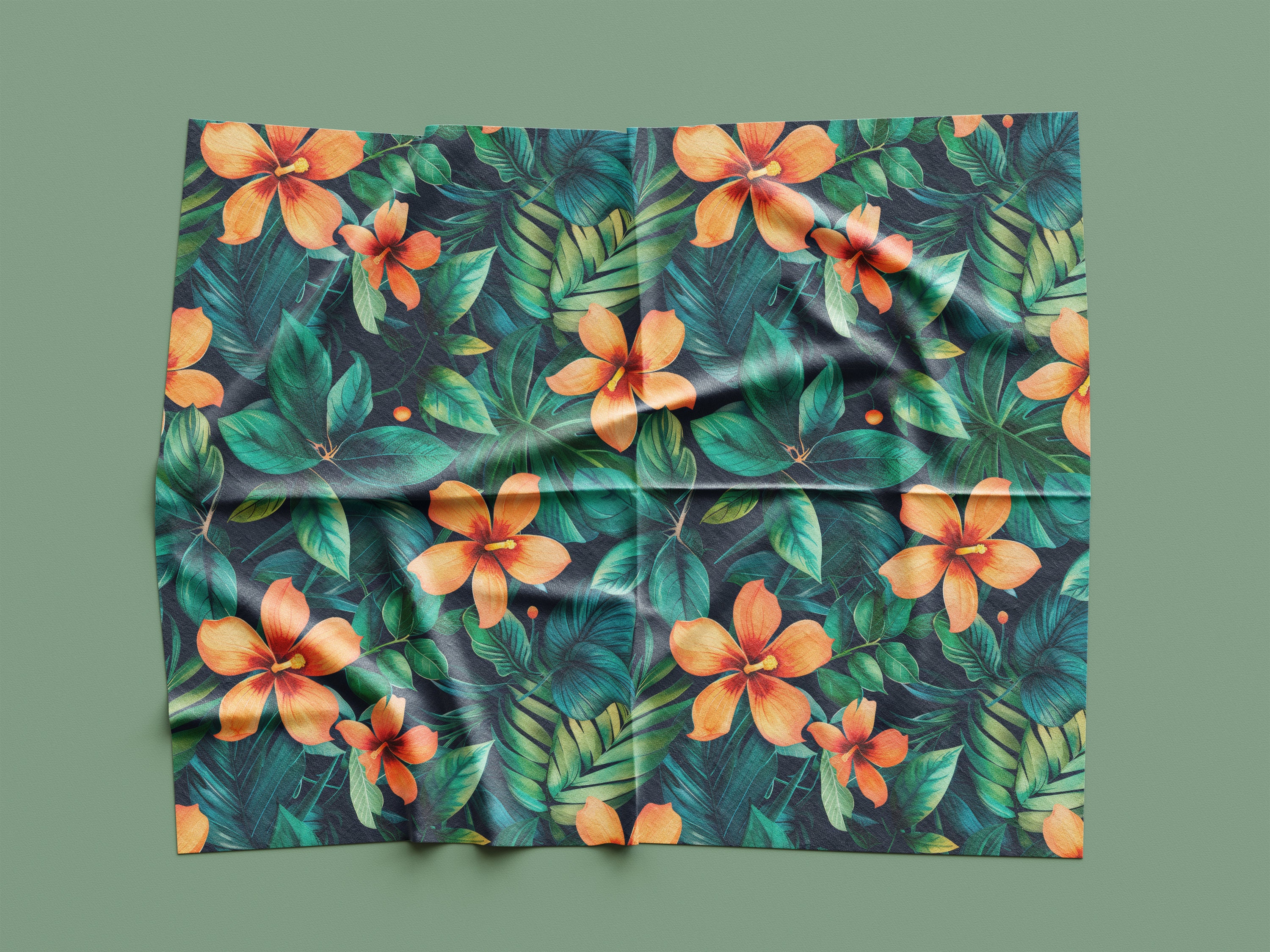 Vibrant Watercolor Sparse Flower Pattern With Realistic Details, Bold ...