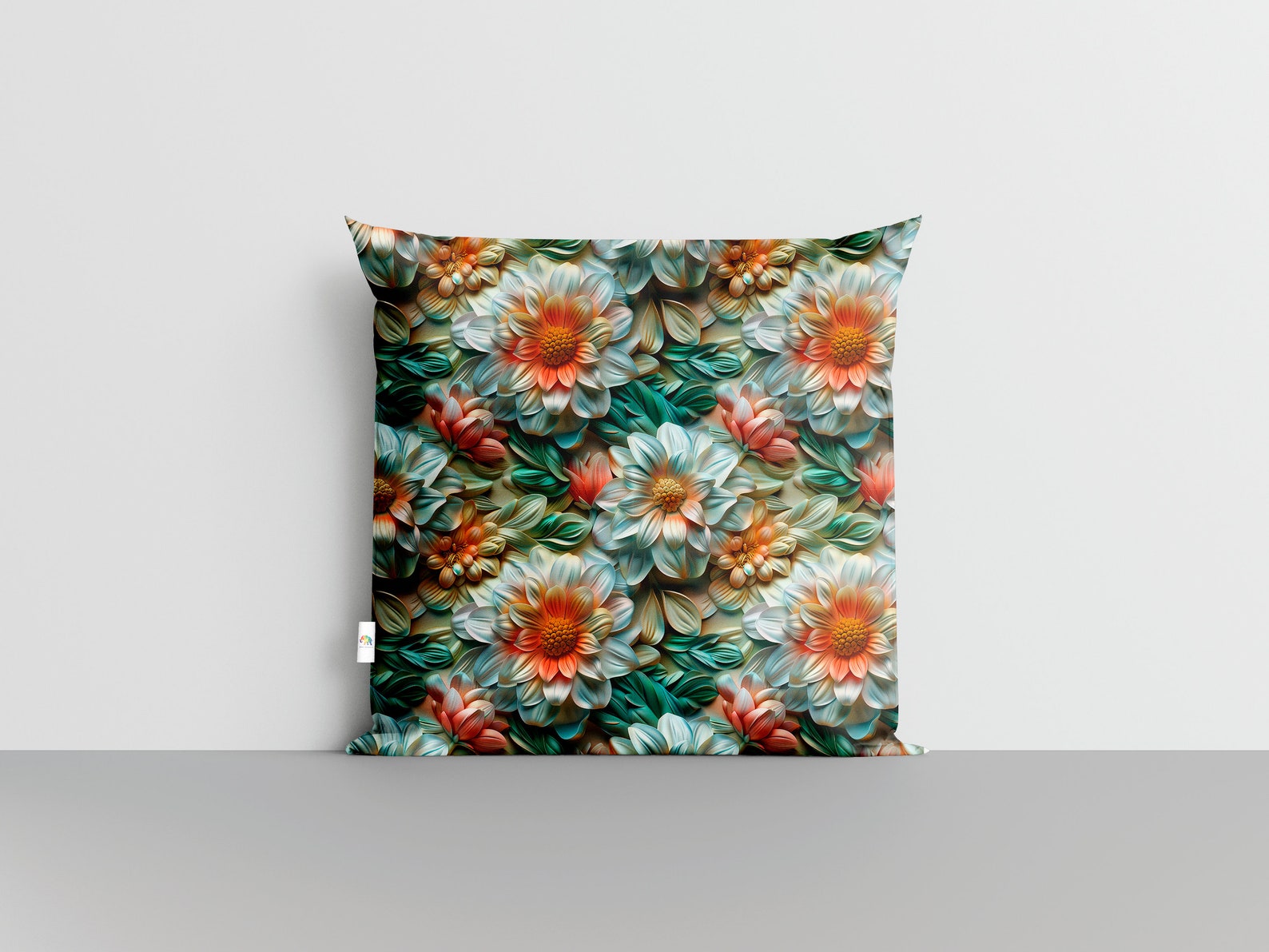 Hyper-realistic 3D Flower Pattern, Vivid Colors, Detailed Petals ...