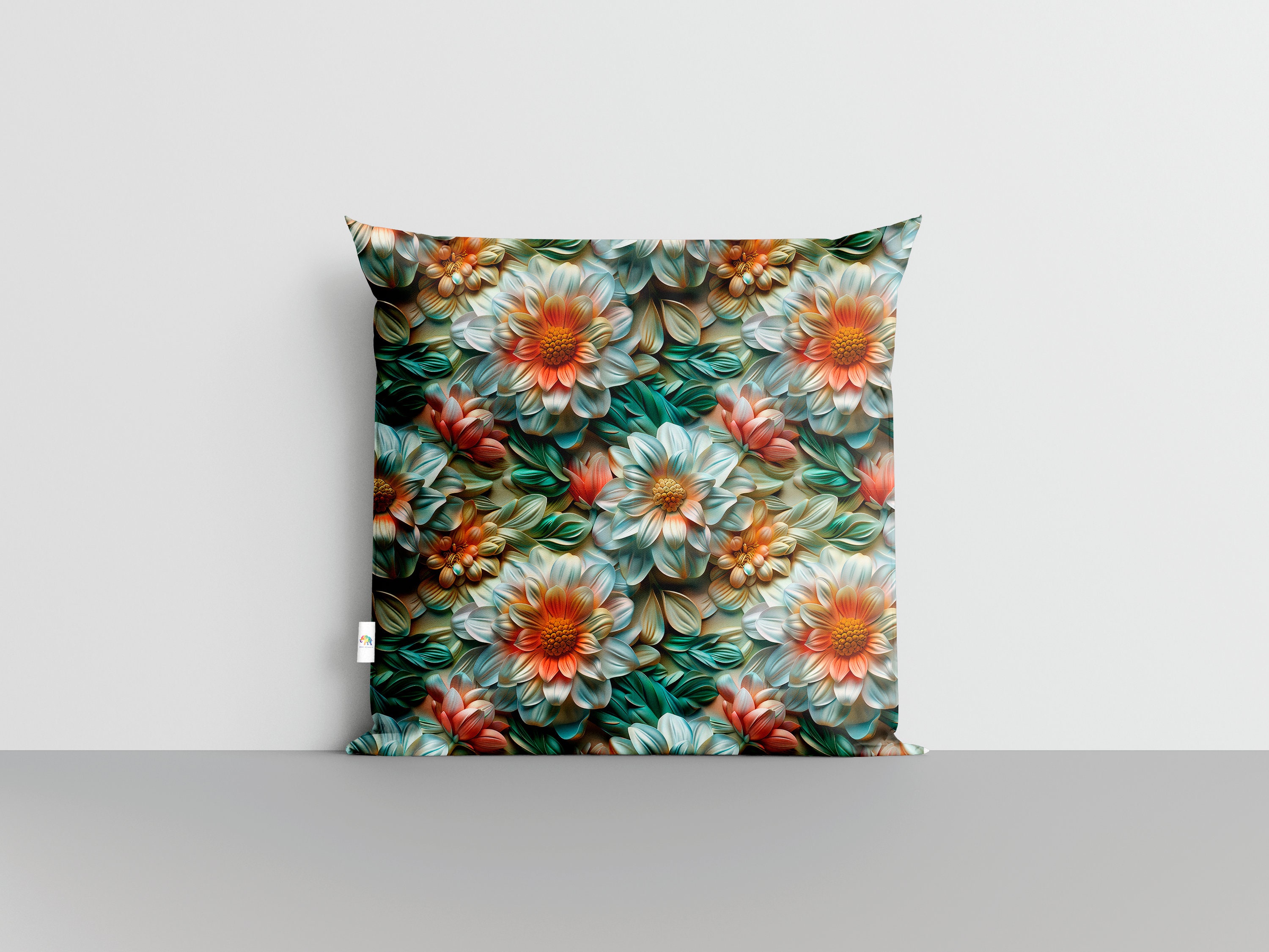 Hyper-realistic 3D Flower Pattern, Vivid Colors, Detailed Petals ...