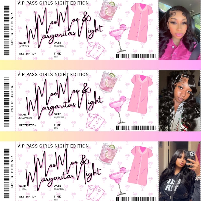 Girls Night Pass Ticket - Etsy