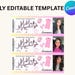 Editable Girls Night Pass Template: Printable Personalized Ticket ...