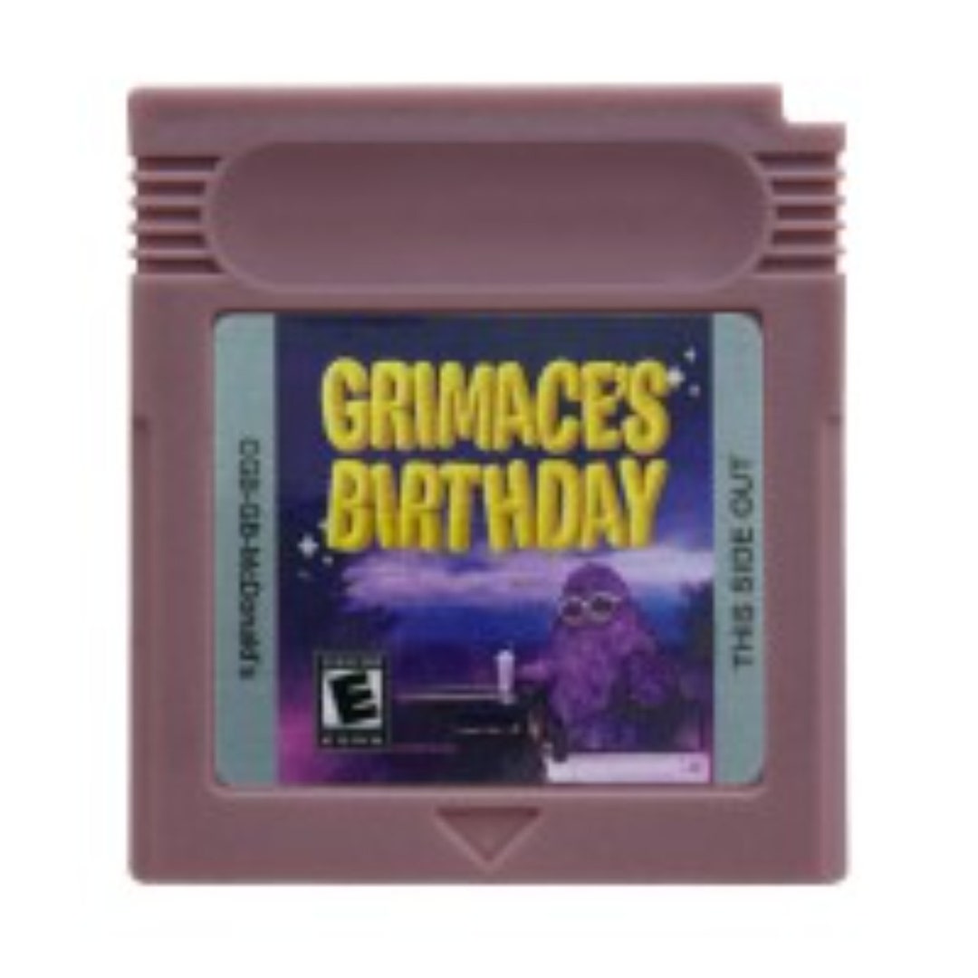Grimace's Birthday - Gameboy Color Game Cartridge - Etsy