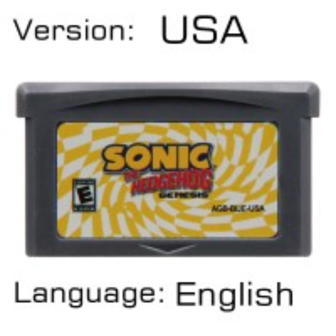 Sonic the Hedgehog Genesis - Gameboy Advance Game Cartridge - Etsy