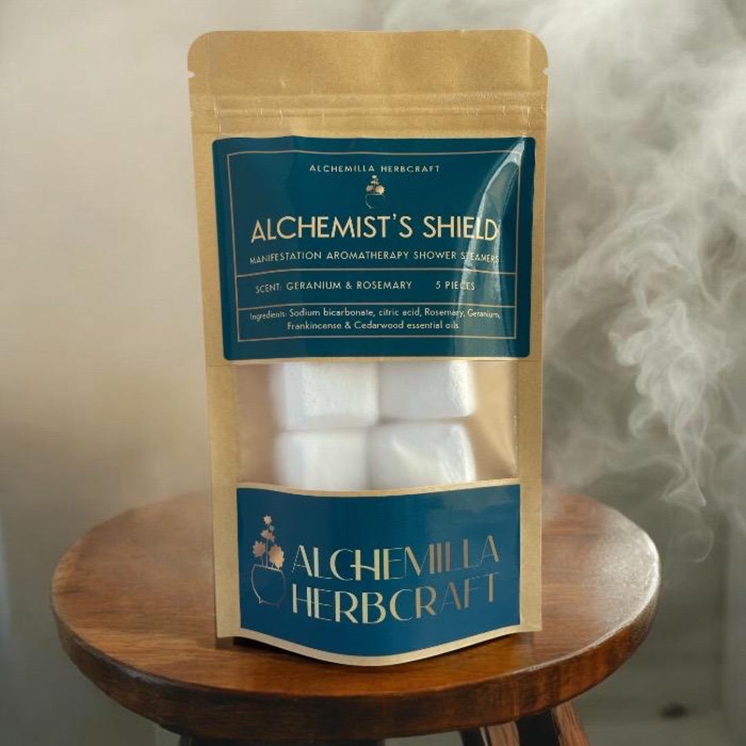 Alchemist's Shield Protection Shower Steamers | 5 Cleansing, Grounding ...
