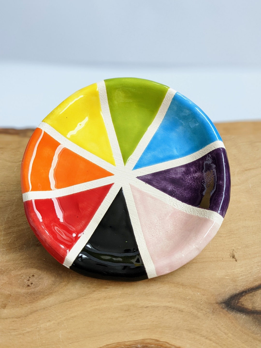 Color Wheel Trinket Dish Small Dish Catchall Dish Ring - Etsy