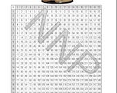 20x20 Multiplication Chart Printable Pack - Etsy
