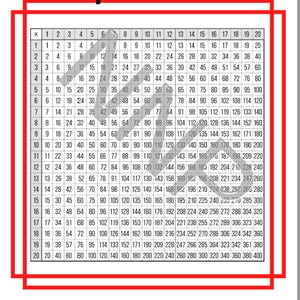 Rainbow 20x20 Multiplication Chart Printable Pack - Etsy