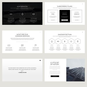 70-slide Minimal Business Project Demo Template With Price Sheets ...