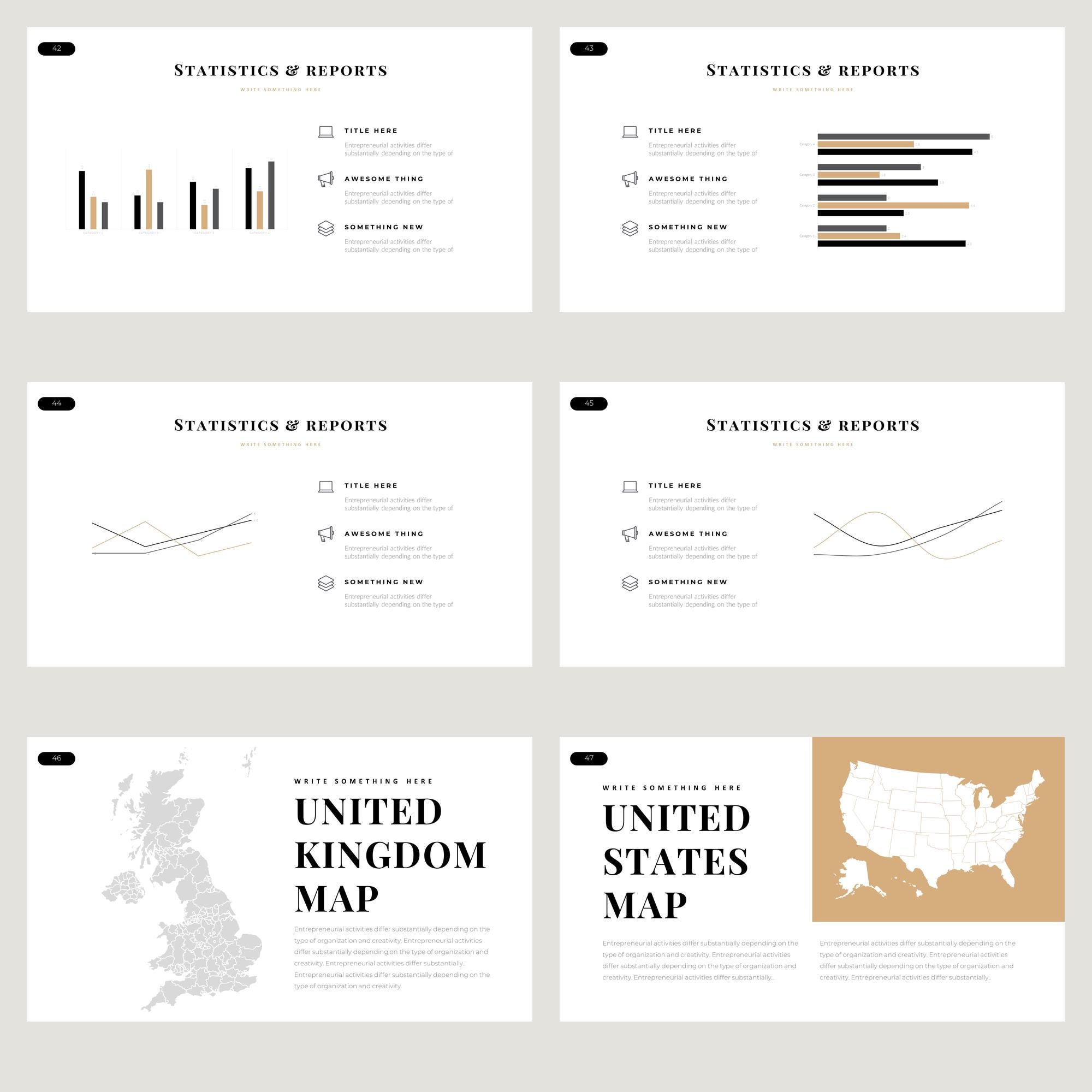 53-slide Modern Clean Visual Project Demo Presentation Template With ...