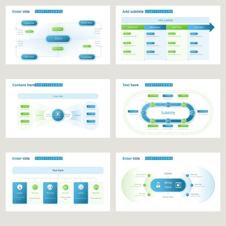 Business Organization Chart Template: 141 Editable Slides (PPTX) - Etsy