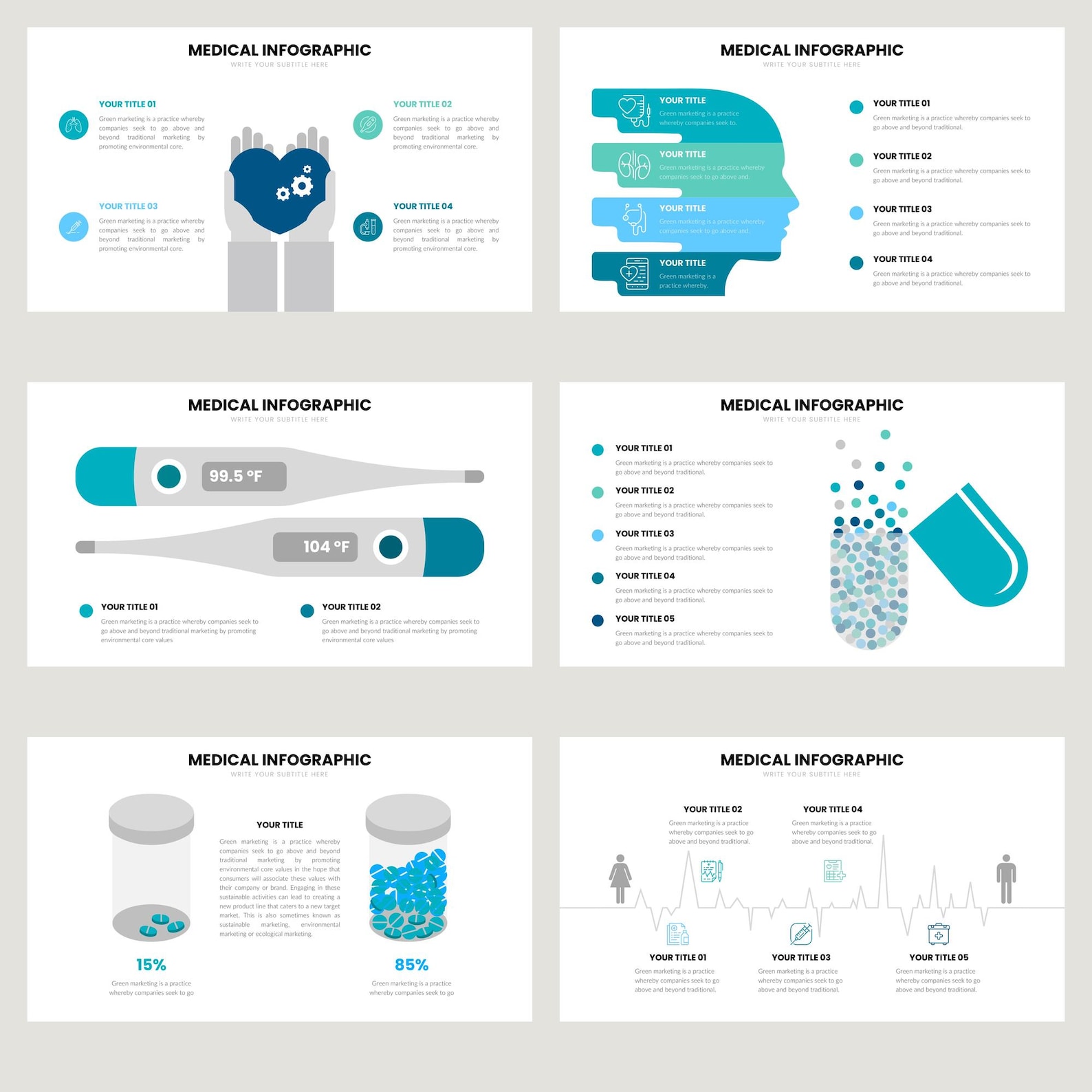 Medical Powerpoint Template: 20 Editable Healthcare Slides (PPTX) - Etsy